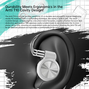 Artti T10 Huge Planar Headphones Wired In-Ear Monitors HIFI Earphones ...